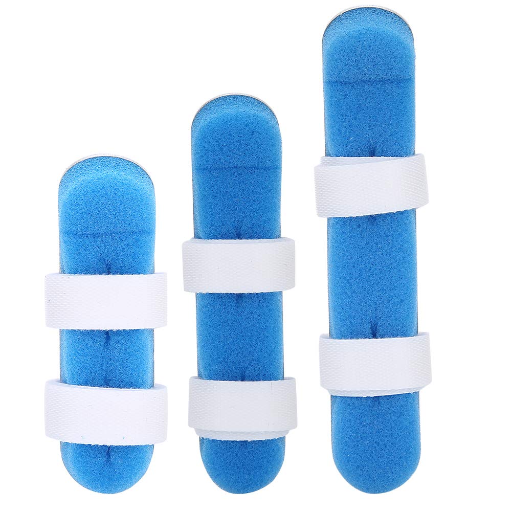 Finger Splint, Aluminum Finger Adjustable Finger Orthosis with Soft Sponge Lining Finger Brace for Broken Fingers Arthritis Pain Sports Injuries(S)