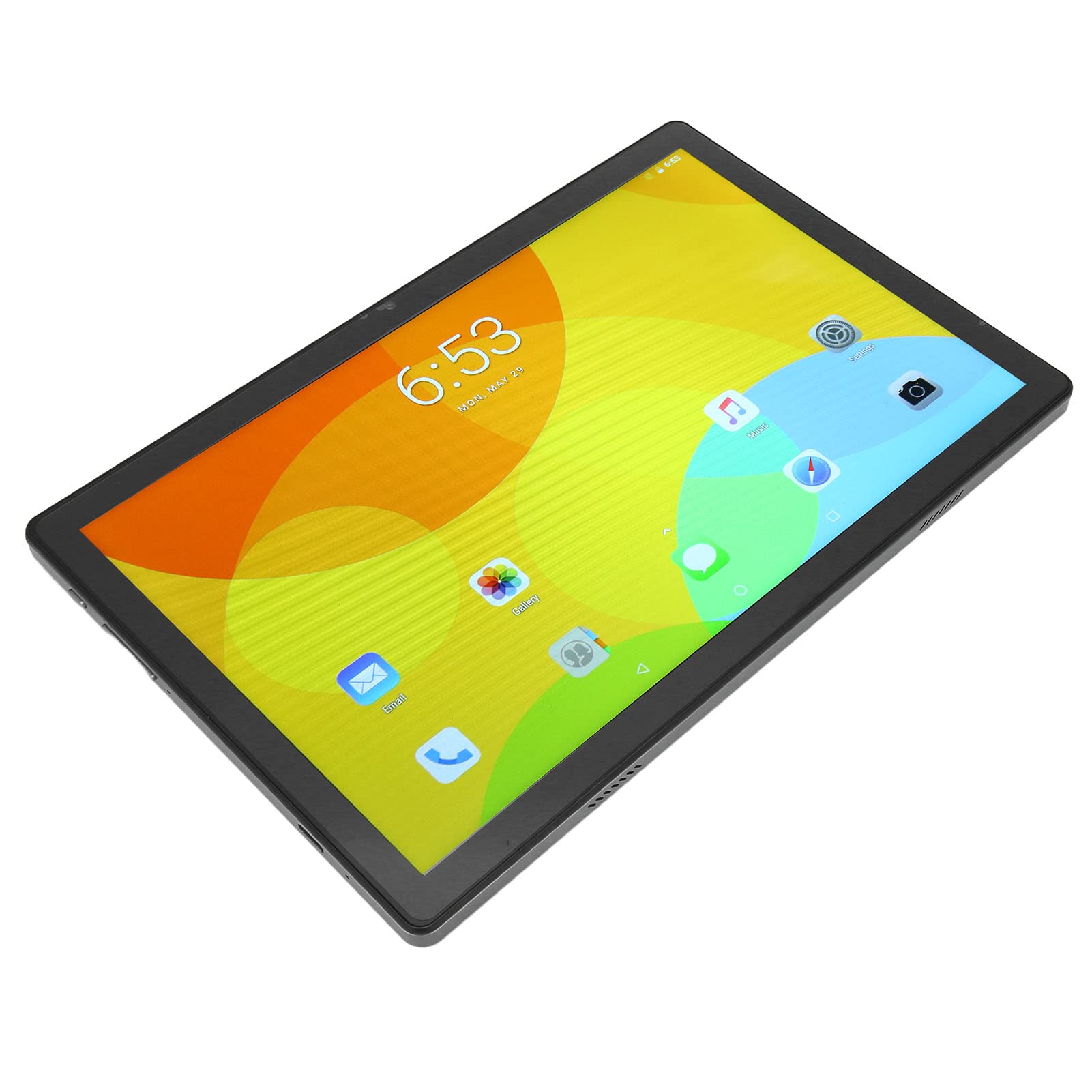 Honio Tablet PC, 10.1 Inch Tablet Support FM GPS Dual Camera 1920x1200 IPS 2 in 1 with Keyboard for Viewing (Grey)