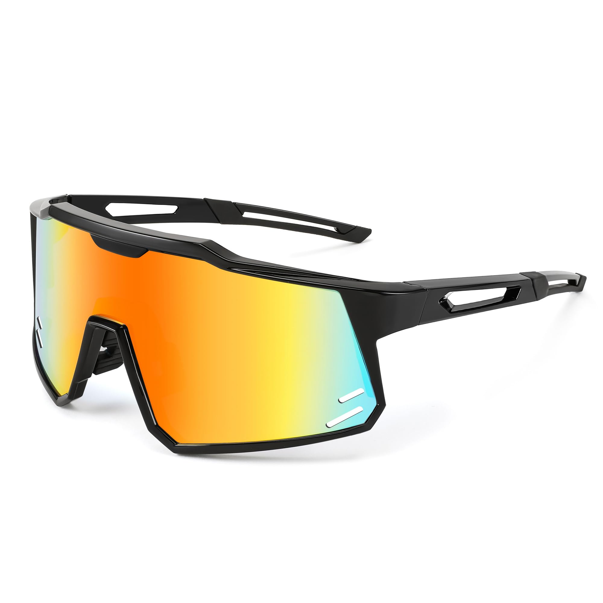 FEISEDY Sports Sunglasses Wraparound 80s Visor Men Women Outdoor Shield Baseball Sunglasses B4125