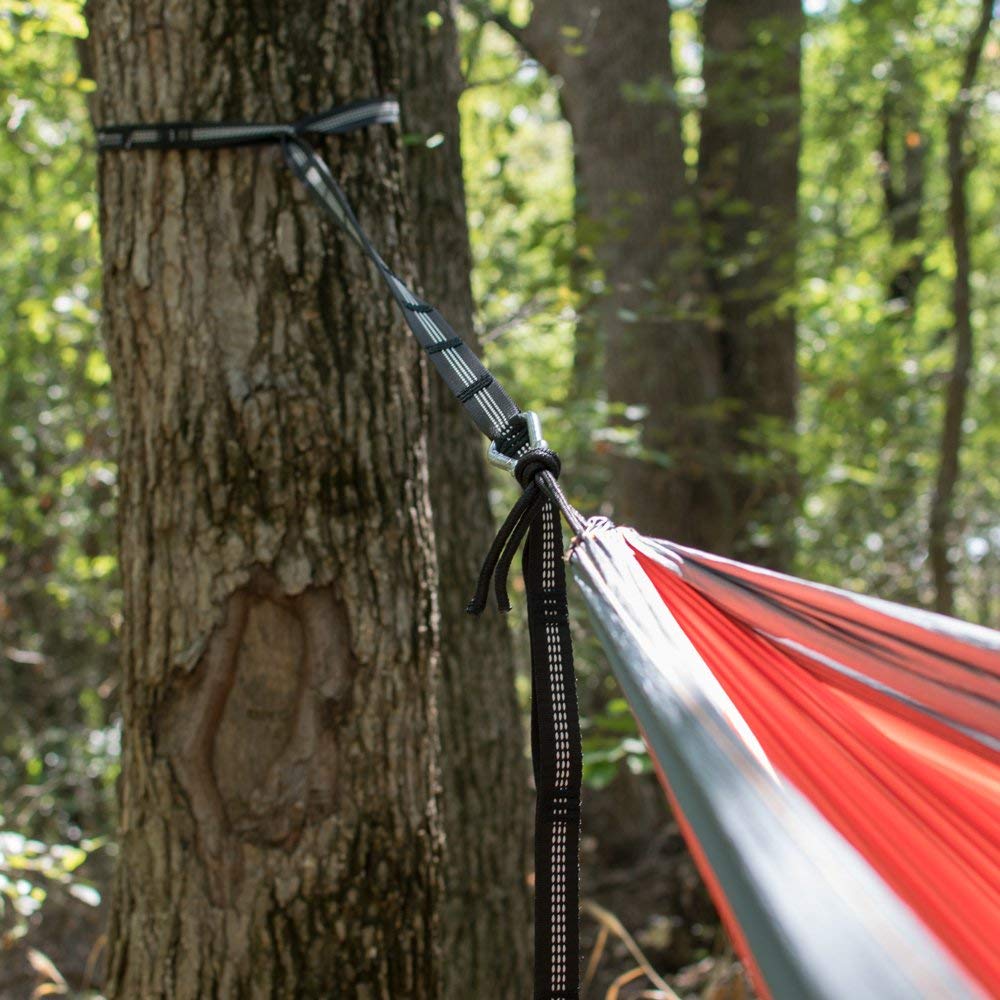 Fox Outfitters Vine Hammock Straps - Super Long 11 ft Hammock Strap Suspension System for Camping, Backpacking, Beach, Backyard Hammock Setup. Non-Stretch Polyester. Set of 2