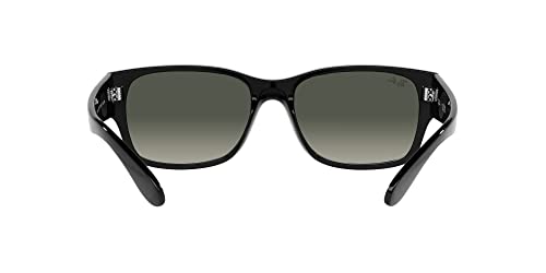 Ray-Ban RB4388 Square Sunglasses, Black/Grey Gradient, 55 mm