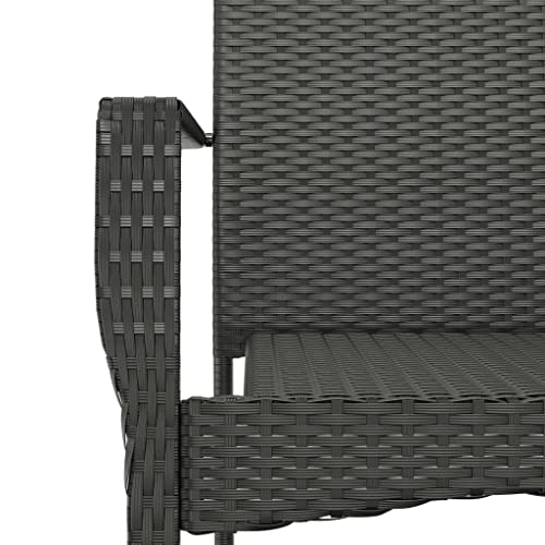 WFAUIBR Dining Set with Cushions 5 Piece Patio ,Lawn Chairs Set ,Outdoor Patio Sets,for Portico, Backyard, Balcony, Garden, Living Room,Black,5 Piece 59.1"