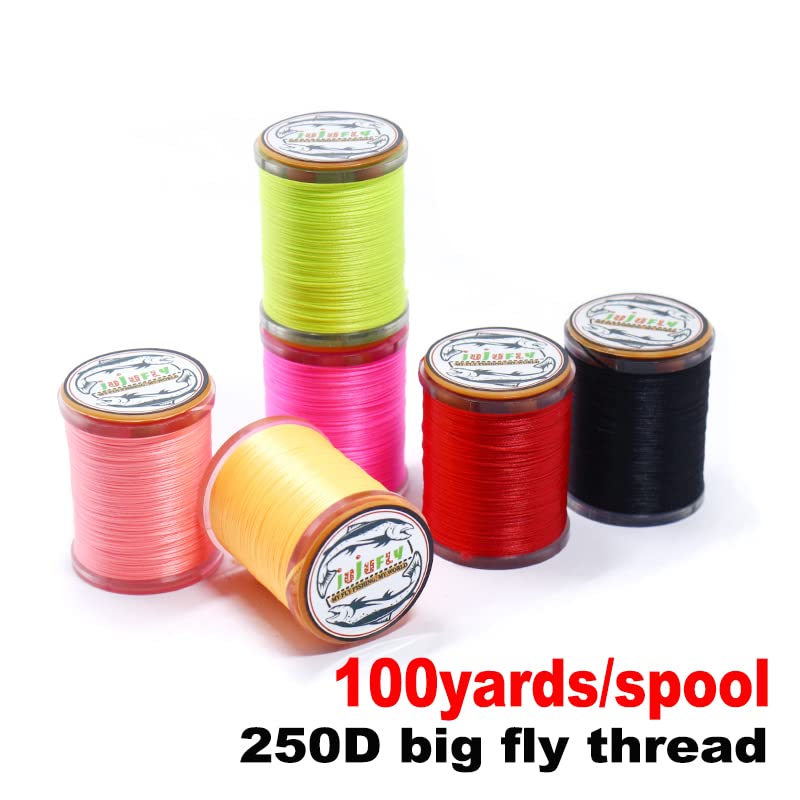 Fly Tying Thread 8 Colors 250D High Tensile 3/0 Tying Thread with Elasticity Fly Tying Materials