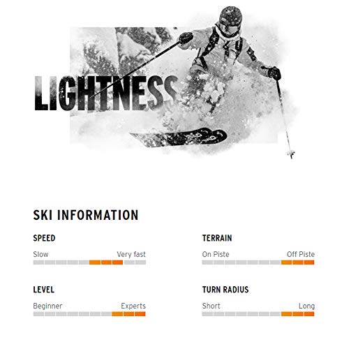 HEAD Unisex Kore 105 Graphene Ultra Lightweight All-Mountain Freeride Skis - Bindings Not Included, 170 cm