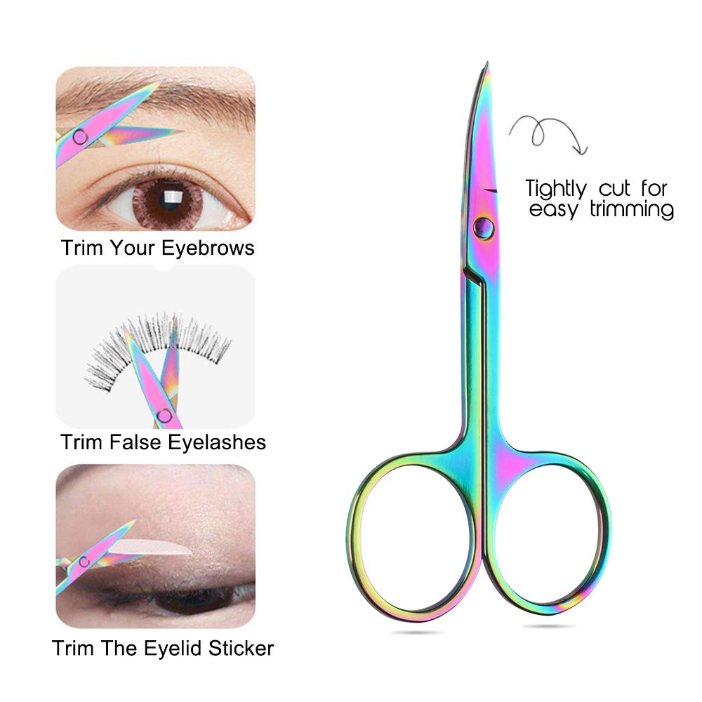 Eyelash Curler Kit,Eyelash Applicator Tool,4 in 1 Beauty Eye Lash Curlers with Tweezers, Scissors, Eyebrow Tweezers and 6 Replacement Silicone Refill Pads, Eyelash Curler for Women