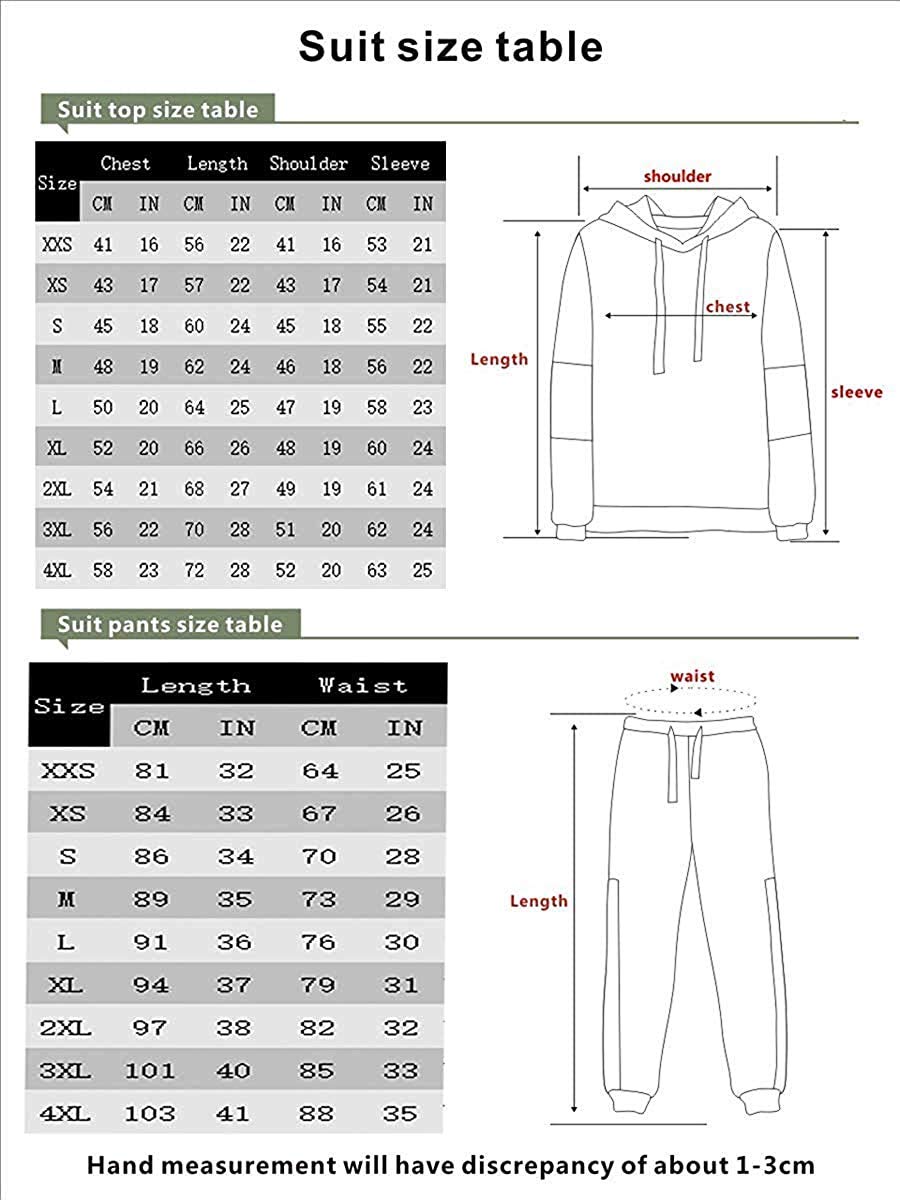 Hoodies and Pants Hip Hop Sport Suit For Men Women F Medium