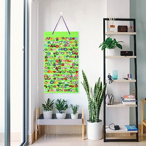 PACMAXI Shoe Charms Organizer, Hanging Shoe Charm Holder with 180 Holes, Portable Shoe Decoration Croc Charms Display Stand, Wall Mounted Display Holder for Shoe Charms(Croc Charms Not Included)