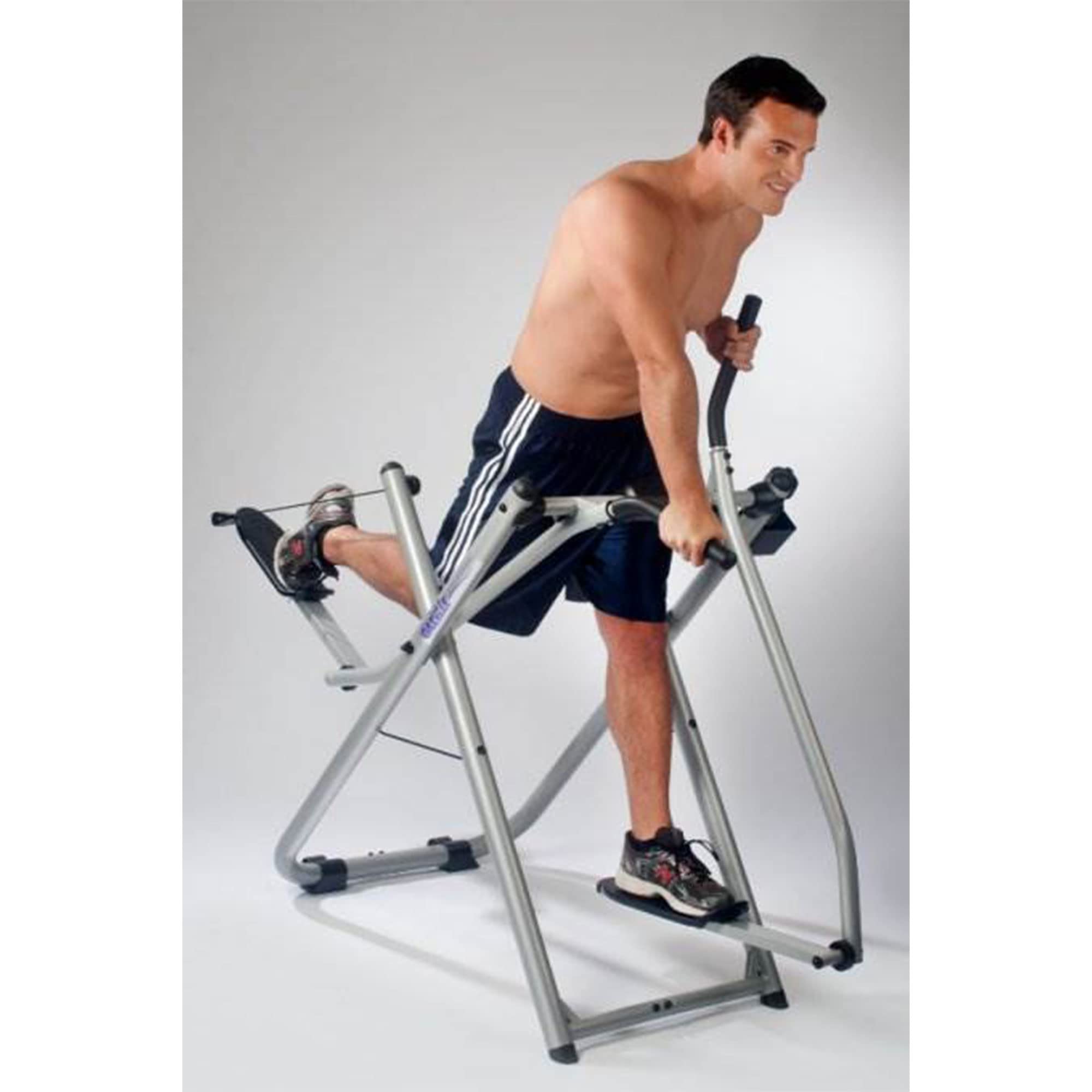 Gazelle Freestyle Fitness Home Cardio Workout Glider Equipment Machine with Handlebar Heart Rate Monitors, DVD Workouts, and Water Bottle