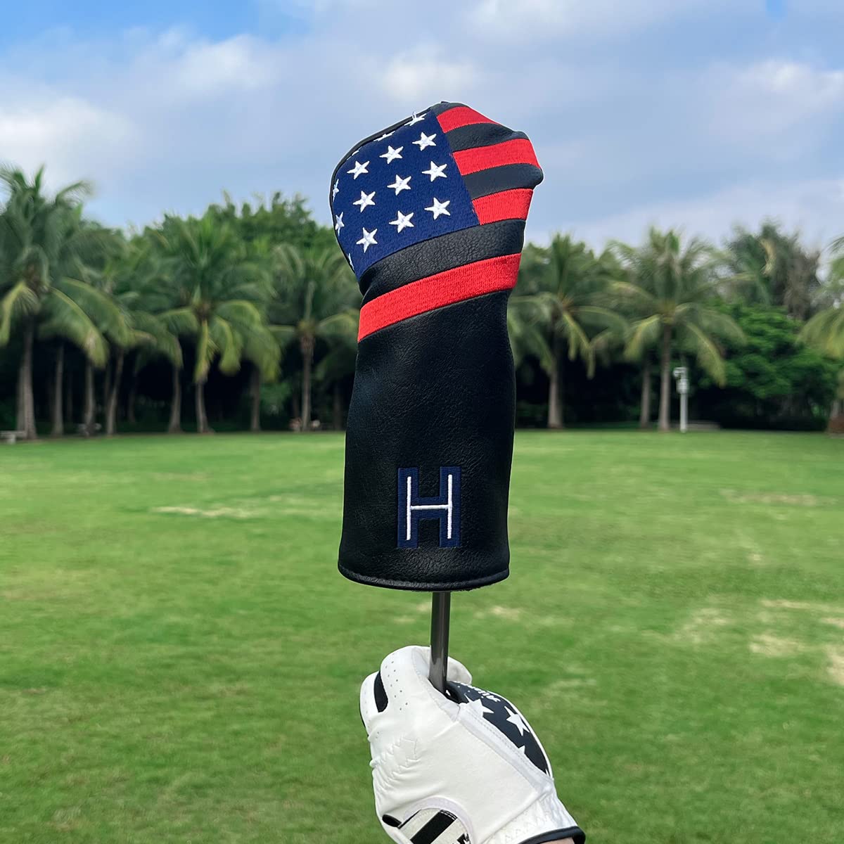 Golf Wood Head Covers Set USA American Flag Headcovers Stylish Driver/Hybird Golf Covers Golf Club Wood Head Covers