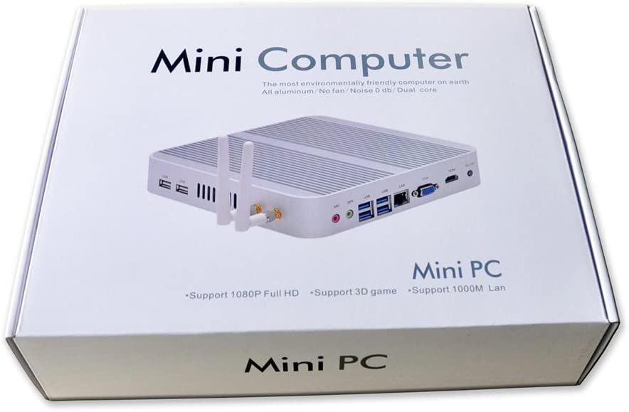 KINGDEL Fanless Industrial Mini PC with 11th Gen Core i7-1165G7 Processor 12MB Cache Up to 4.7GHz, 16GB DDR4 RAM, 1TB NVMe SSD, HD, 2xCOM, Full Metal Case, W-11 Pro