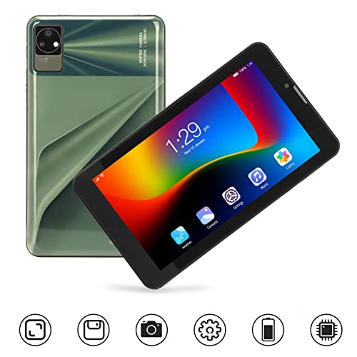 Green Tablet HD MT6592 Octa Core 4GB 32GB Front 500W Rear 800W 7 inch Belt Drive 10.0 US Plug