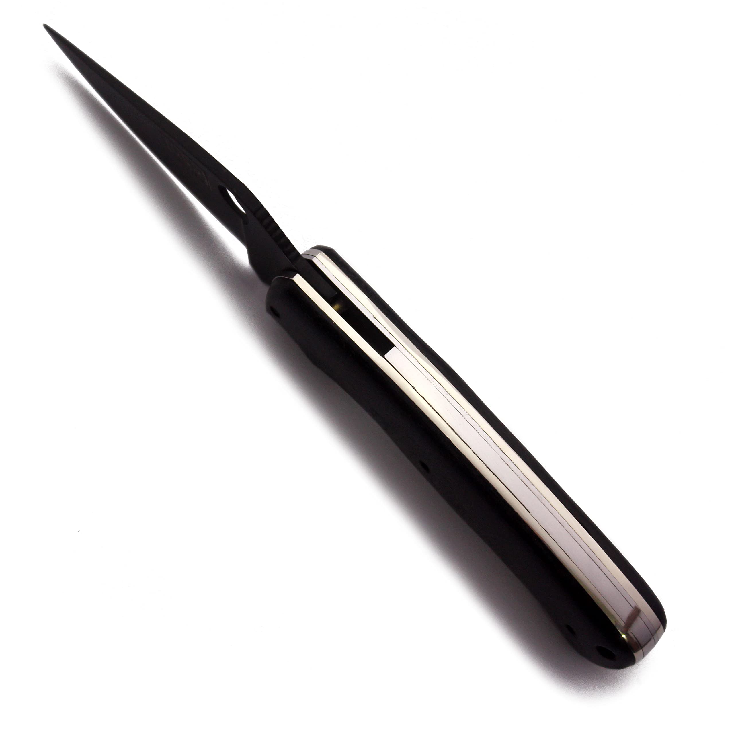 GCS Handmade Micarta Handle D2 Tool Steel Tactical Hunting Knife with leather sheath Full tang blade designed for Hunting & EDC GCS 313