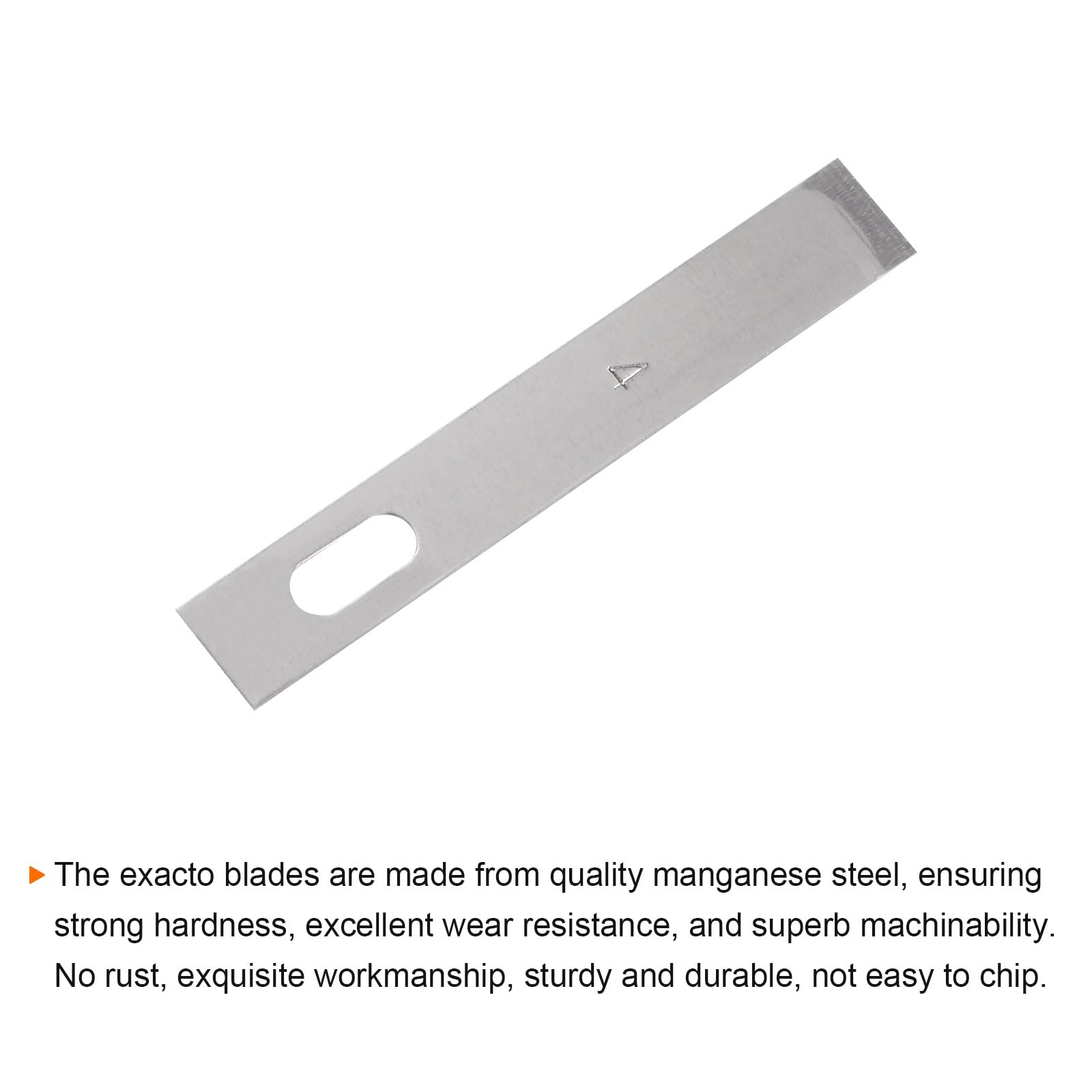HARFINGTON 100pcs Exacto Knife Blades #4 Hobby Knife Replacement Blades Spare Precision Exacto Blades Hobby Knife Blade Refills for DIY, Art, Cutting, Carving, Scrapbooking, Stencil