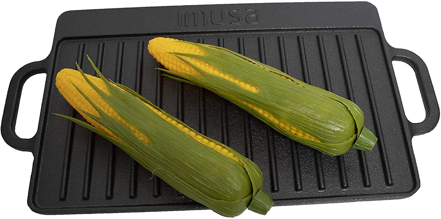 IMUSA USA CORONA-189Y 12.5" Cast Iron Reversible Griddle