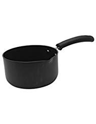 IMUSA USA Sauce Pan with Spout & Bakelite Handle 1-Quart, Black
