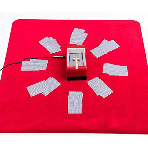 JAHURO Card Dealer, Smart Poker Card Shuffler, 360° Degree Rotating Licensing Machine, Suitable for 2-8 People Home Casinos Game, Not Shuffle Function