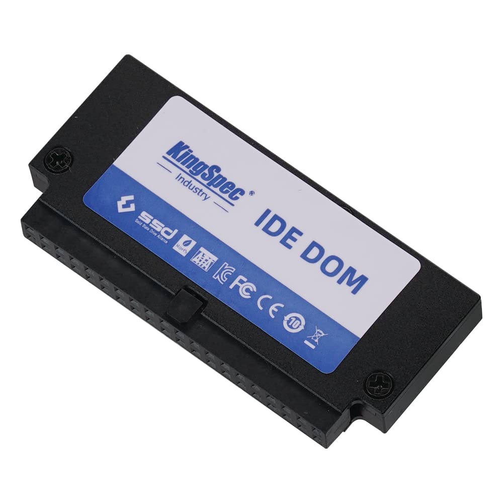 KingSpec 64GB 44Pin Vertical IDE PATA DOM, 3D NAND TLC Industrial Disk On Module, Compatible with POS Machine/Industrial Computer/Medical Equipment