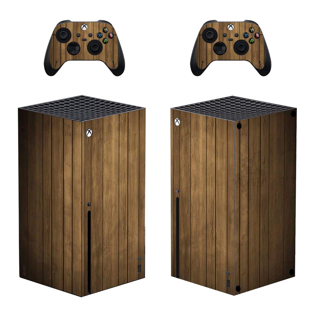 FELIPE SEIJI KUBA Protective Vinyl Skin Decal Cover for Xbox Series X Console Wrap Sticker Skins with Two Free Wireless Controller Decals multi color