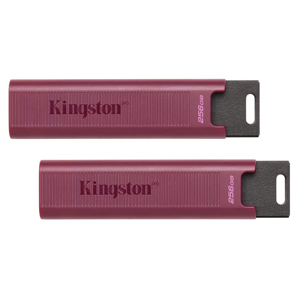 Kingston DataTraveler Max Type-A 256GB High Performance USB Flash Drive USB 3.2 Gen 2 Up to 1000 MB/s Sliding Cap Design DTMAXA/256GB - 2 Pack