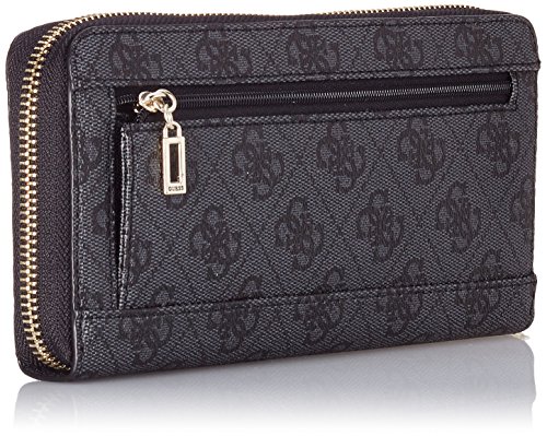 Guess Christy Large Coal Signature Zip-Around Clutch Wallet
