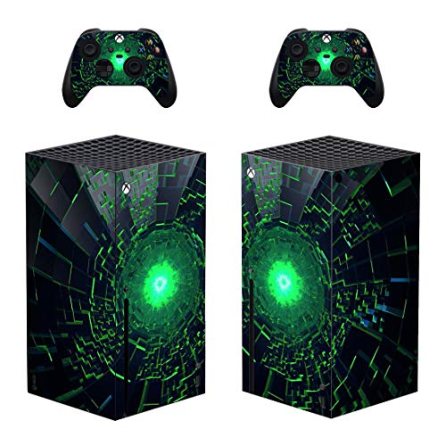 FELIPE SEIJI KUBA Vinyl Skin Sticker Cover Decal for Microsoft Xbox Series X Console and Remote Controllers multi color HD Printing