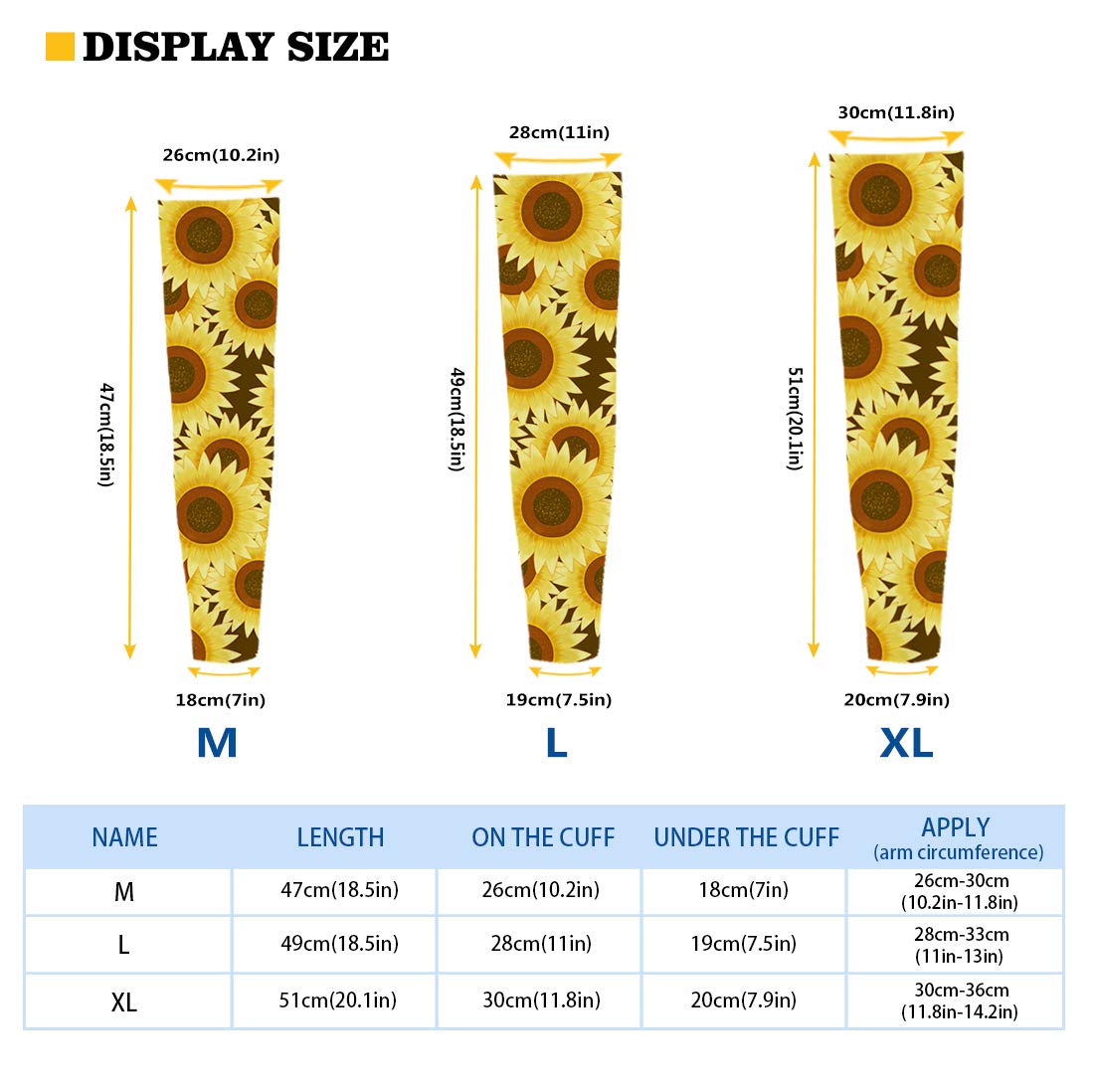 JEOCODY Blue Polynesian Daisy Sun Protection Arm Sleeves for Women Tattoo Cover Up Summer Shield UV Protective Shield UV Protective