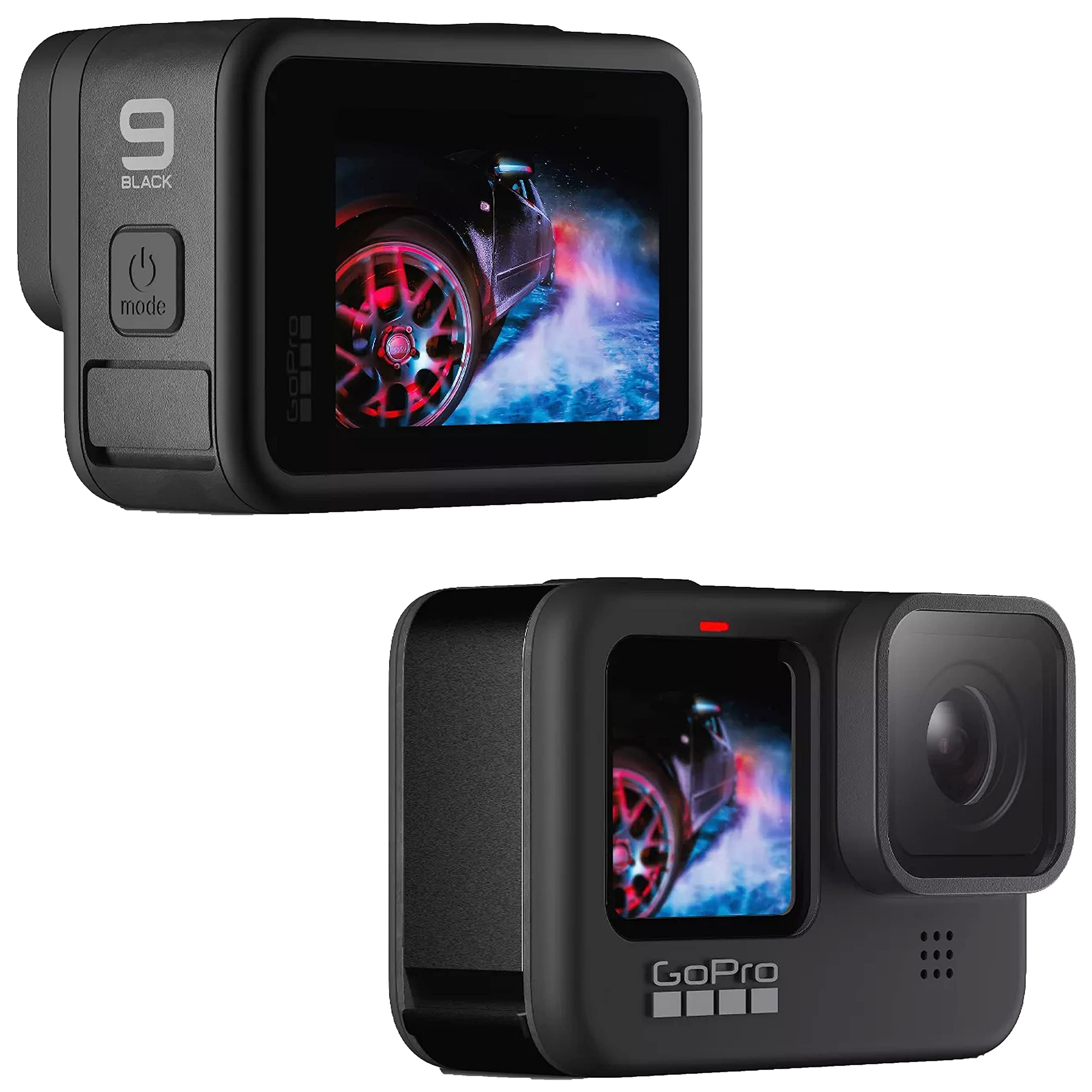 GoPro HERO9 Black - E-Commerce Packaging - Waterproof Action Camera with Front LCD and Touch Rear Screens, 5K Ultra HD Video, 20MP Photos, 1080p Live Streaming, Webcam, Stabilization (Renewed)