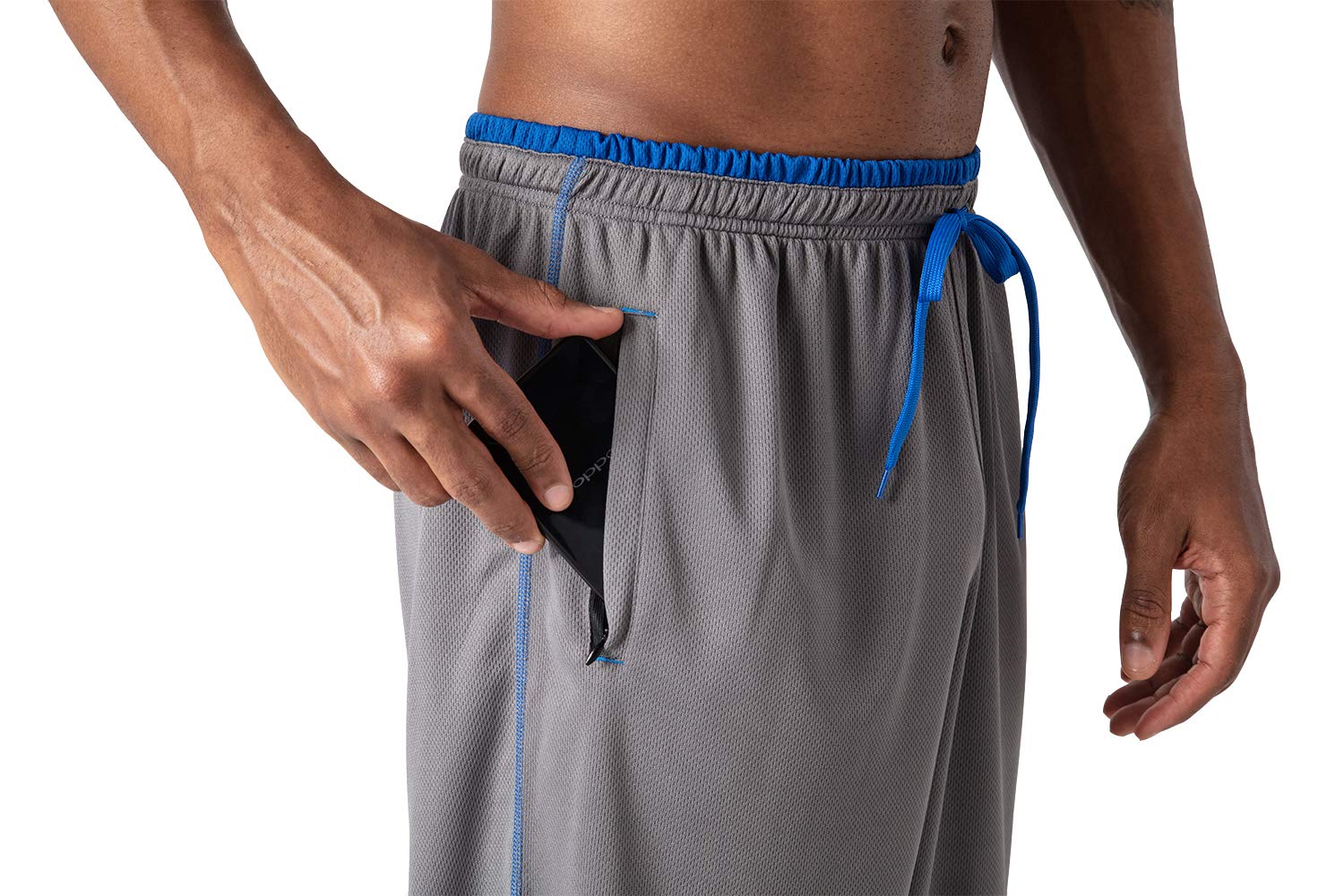 FASKUNOIE Men's Sweatpants with Zipper Pockets Loose Fit Lightweight Warm Up Workout Joggers Pants