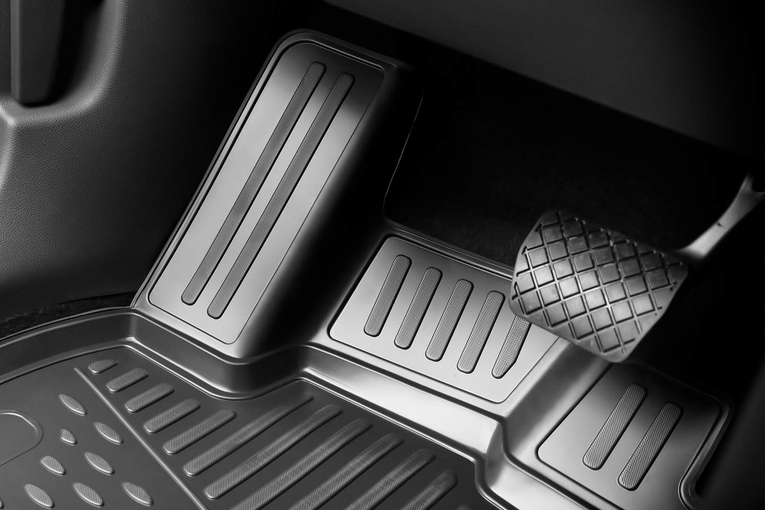 Fits 2015-2024 Ford Edge Floor Mats Front & 2nd Row Seat Liner Set All Weather Full Set Liners (Black)