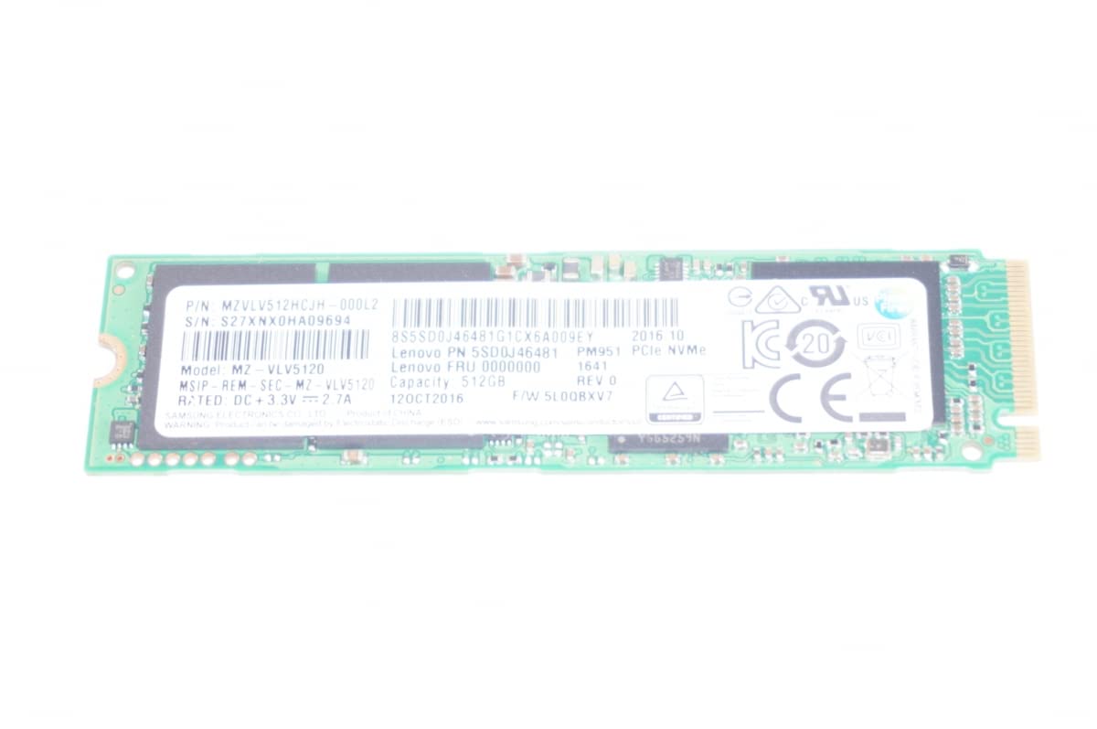FMB-I Compatible with MZVLV512HCJH-000D1 Replacement for 512GB PM951 M.2 NGFF PCIe Gen3 x4, NVME Solid State Drive SSD Z640 Workstation