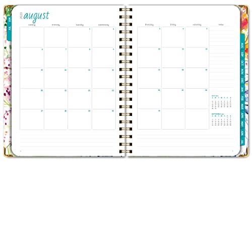HARDCOVER Academic Year 2023-2024 Planner: (June 2023 Through July 2024) 8.5"x11" Daily Weekly Monthly Planner Yearly Agenda. Bookmark, Pocket Folder and Sticky Note Set (Tree Seasons)