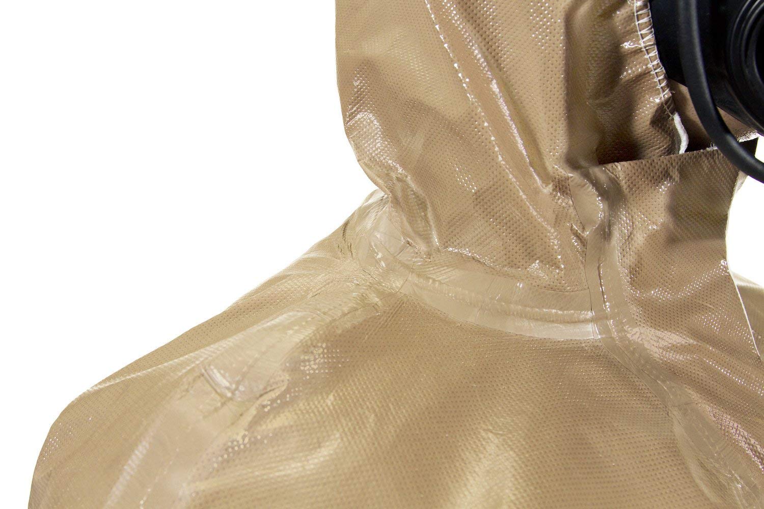 MIRA SAFETY Suit Disposable Protective Coverall with Hood and Elastic Cuff (LG/XL)