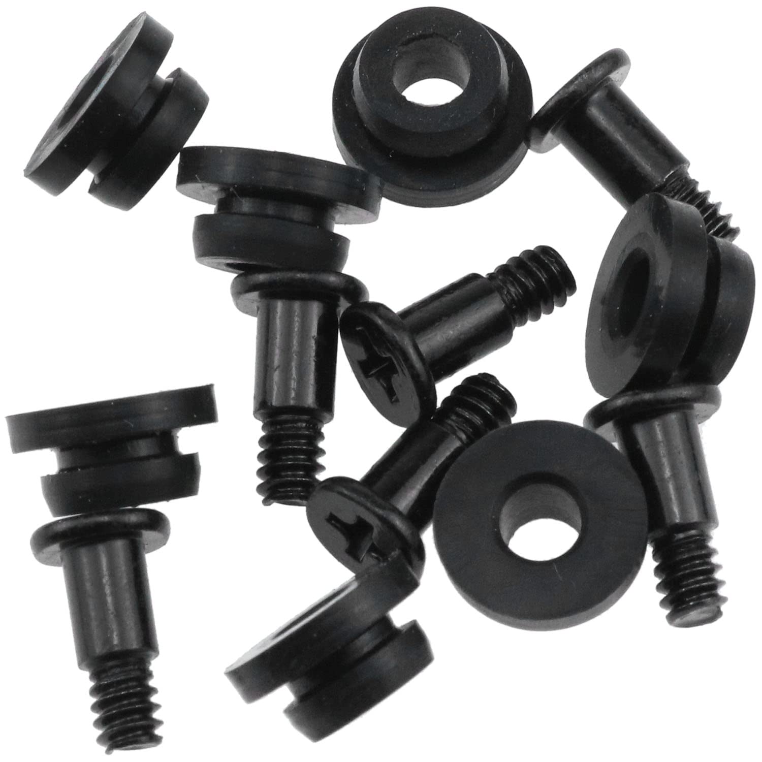 Lovelysp Hard Disk Drive Screw 3.5 inches Hard Disk Shock Absorbing Screw Shock Absorption Rubber Washer Kit PC Hard Disk Drive Mounting Accessories for 3.5 inches HDD SSD(3.5 inches)-12 Sets