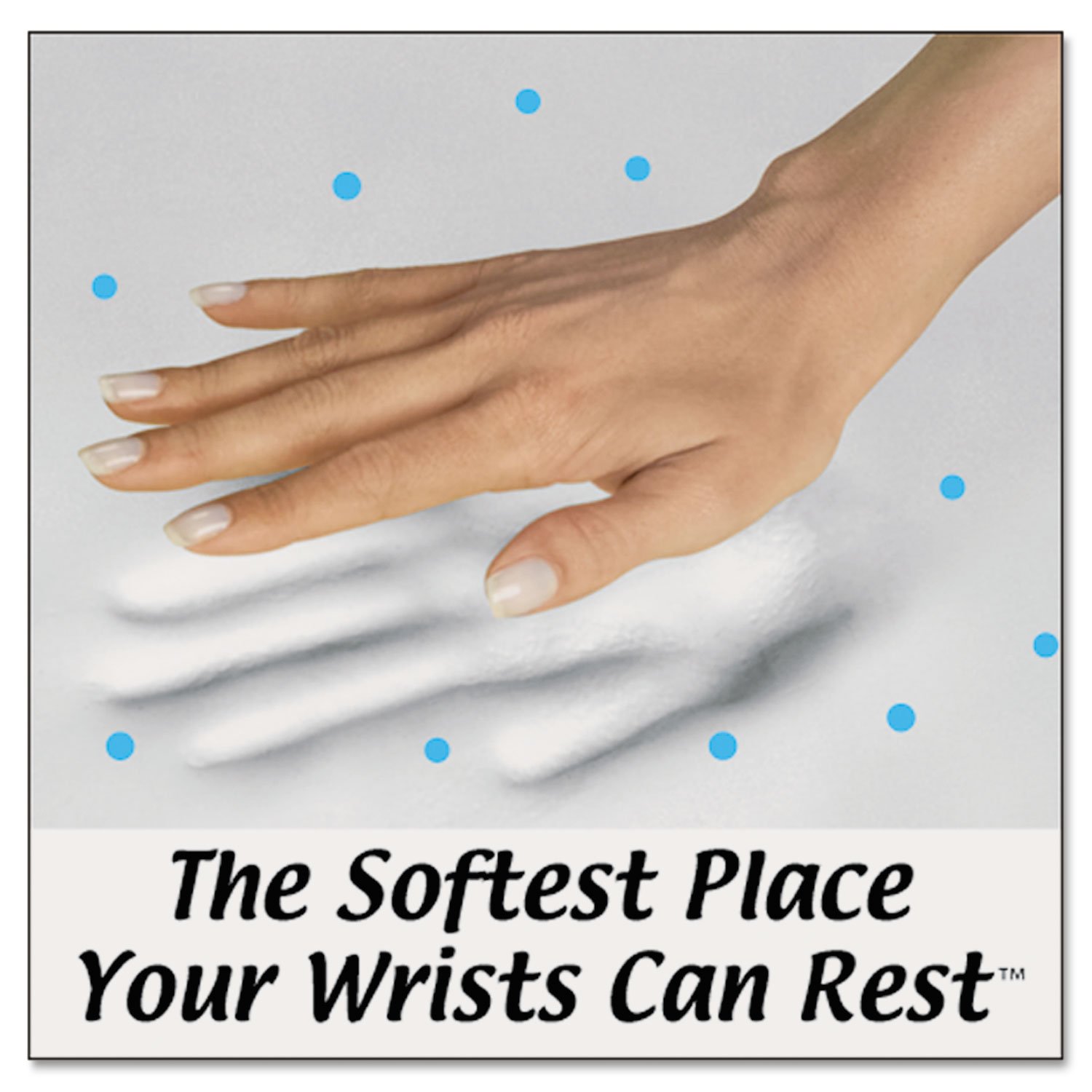 Fellowes 9252101 Keyboard Wrist Rest, W/Foam Fusion, 18-1/3-Inch X3-1/4-Inch X1-Inch, Bk