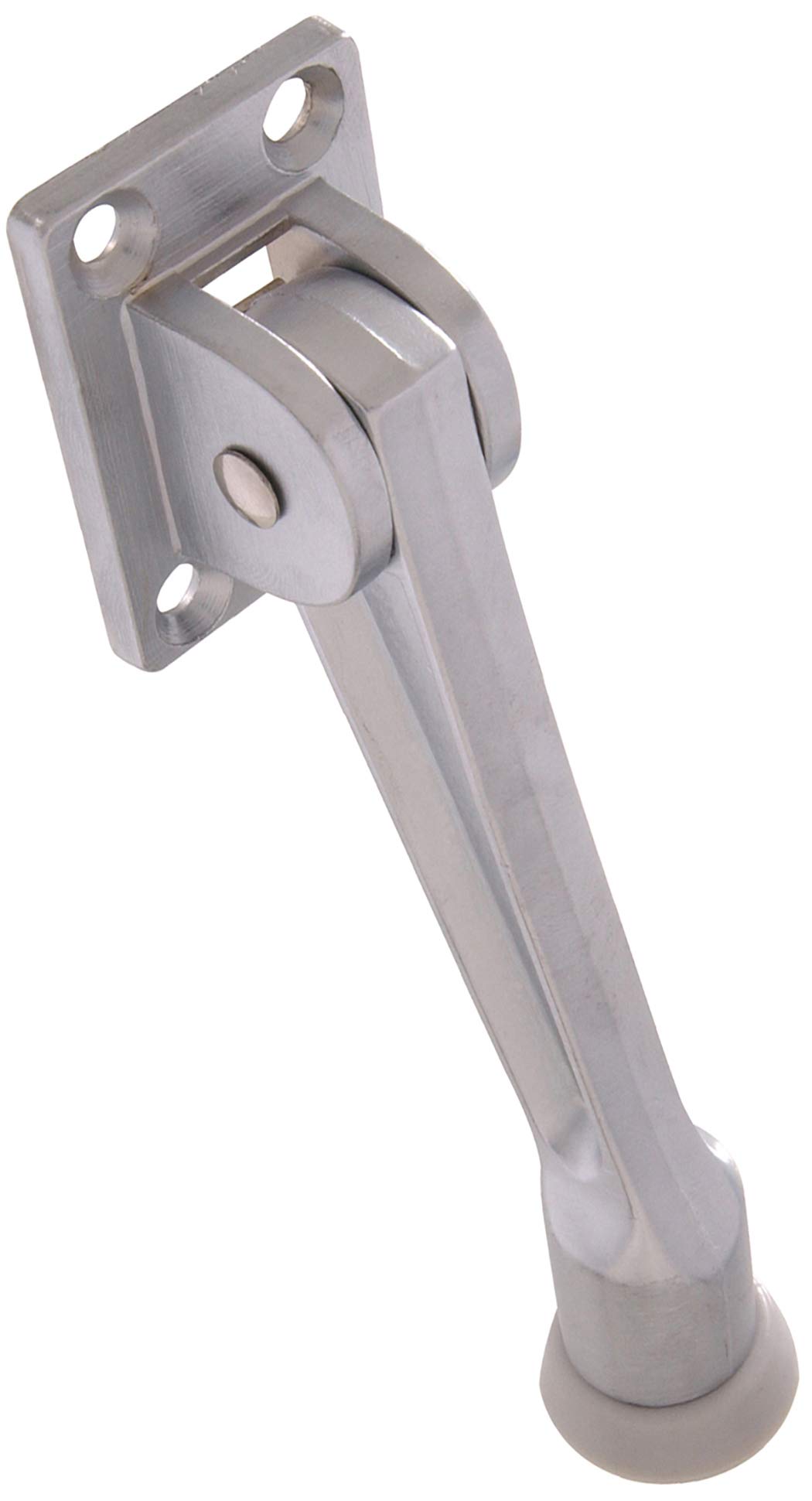 Hillman 852940 5" Kickdown Door Stop- Satin Chrome 1-Pack