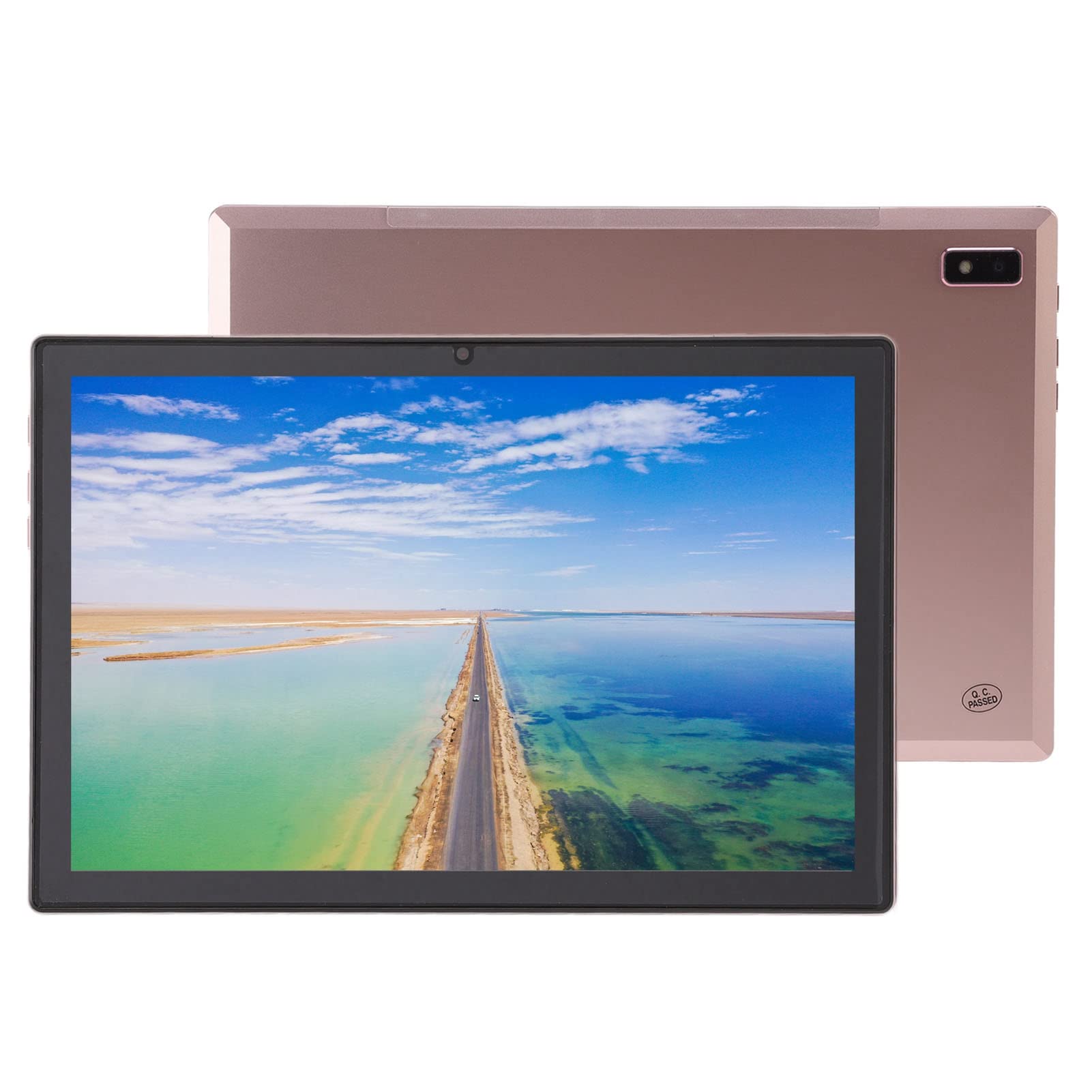 HD IPS Tablet 10.1 Inch, 3GB RAM 64GB ROM for Tablet PC, Touch Screen Tablet with 13MP, 5MP Dual Camera, 6000mAh Large Battery for Home, Kids, Office, Pink (US Plug)