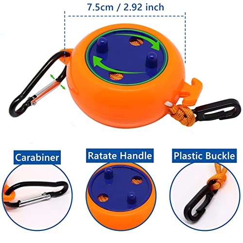 YuGtcen YuGtcen Retractable Clothesline, 26 Ft Portable Travel Clothes Line Cord Indoor, Adjustable Camping Clothes line Outdoors Set, Clothesline Rope for Hotel Camping Backyard with Clothespins