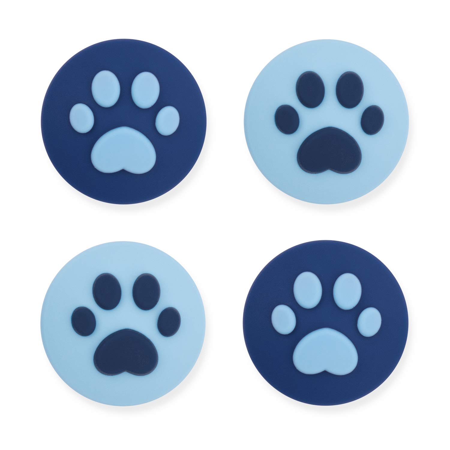 GeekShare 4PCS Silicone Cat Paw JoyCon Thumb Grip Set Joystick Caps Compatible with Switch / OLED / Switch Lite (Star Mist Blue)