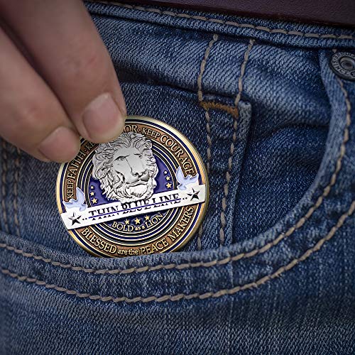 Law Enforcement Appreciation Challenge Coin · Police Officer Thank You Challenge Coin · Thin Blue Line Challenge Coin