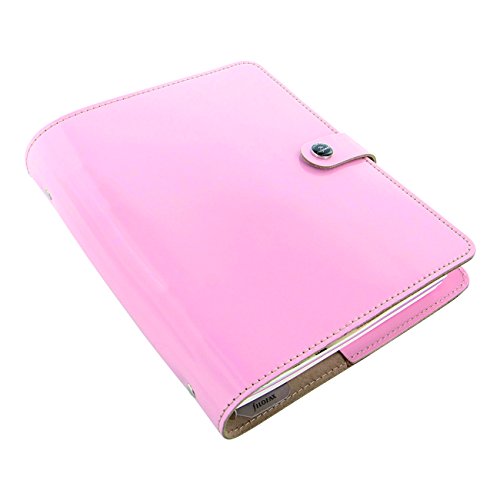Filofax The Original Leather Organizer, Patent Rose, A5 (8.25 x 5.75) Any Year Planner with to do and Contacts Refills, Indexes and notepaper (C022598)