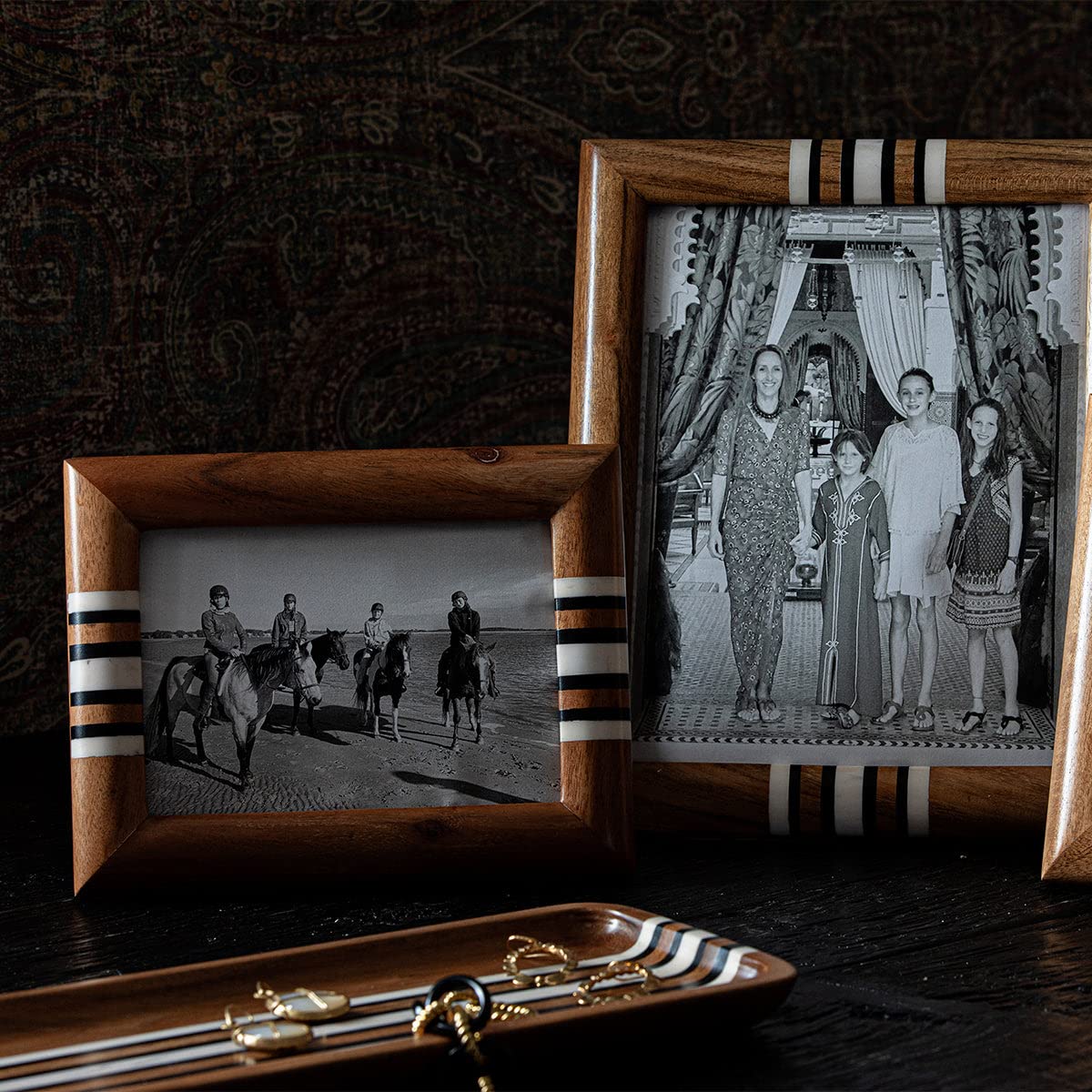 Juliska Stonewood Stripe Rectangle Tray