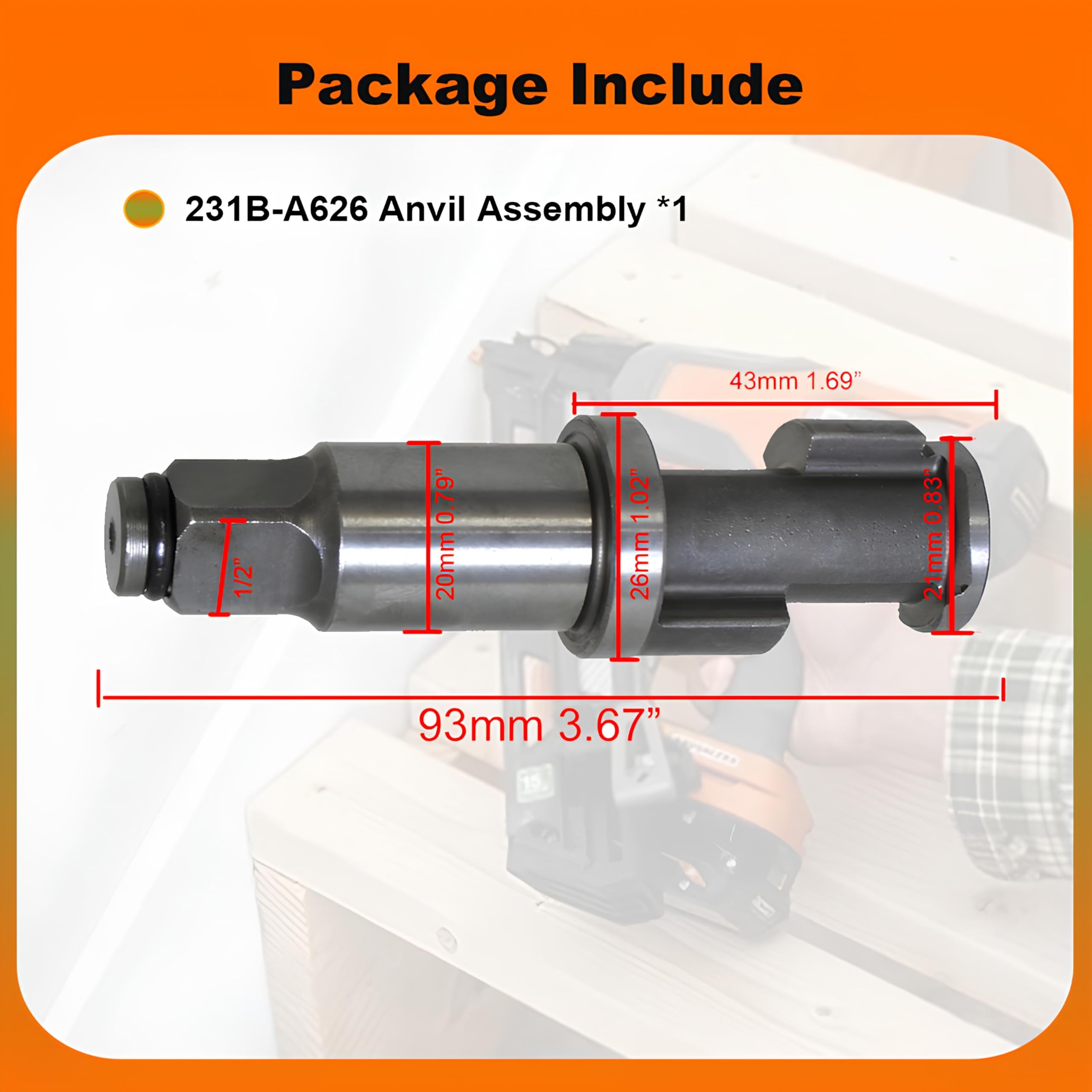 Phyxlyn 2135-THK1 Pneumatic Impact Wrench Hammer Kit For Ingersoll-Rand 2135Ti 2135QTi Replacement Part