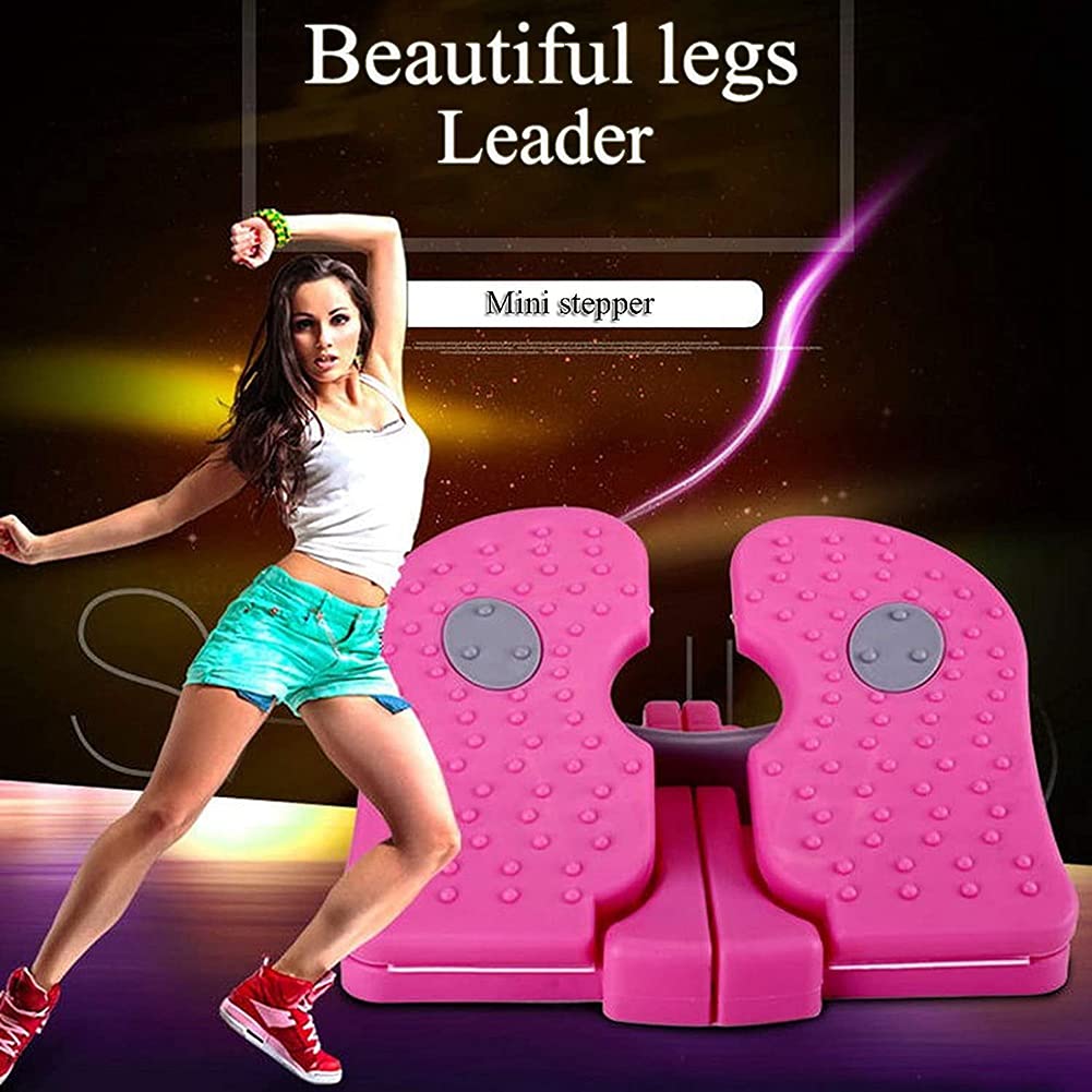 Geroosaty Exercise Pedal Machine Mini Bike Pedal Exerciser Fitness Folding Pedal Exerciser Under Desk Foot Pedal Exercise Stepper