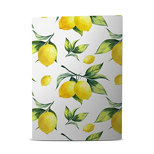 Head Case Designs Officially Licensed Haroulita White Lemons Art Mix Vinyl Faceplate Sticker Gaming Skin Case Cover Compatible with Sony Playstation 5 PS5 Disc Edition Console & DualSense Controller