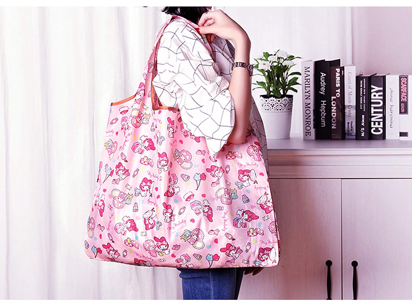 Kerr's Choice Lightweight Portable Grocery Bag Large Capacity Shopping Bag Durable Reusable Tote Bag Travel Accessories