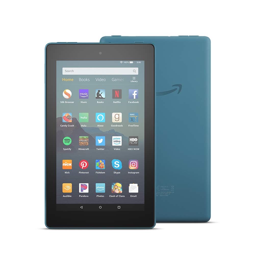 Fire 7 Essentials Bundle including Fire 7 Tablet, Amazon Standing Case, and Nupro Anti-Glare Screen Protector
