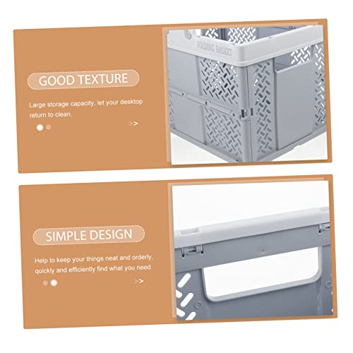 Happyyami 2pcs Picnic Basket Storage Basket with Handle Laundry Basket Storage Baskets with Lids Grocery Basket Foldable Kitchen Basket Space Saving Hamper Garden Basket Pp Snack Eggs