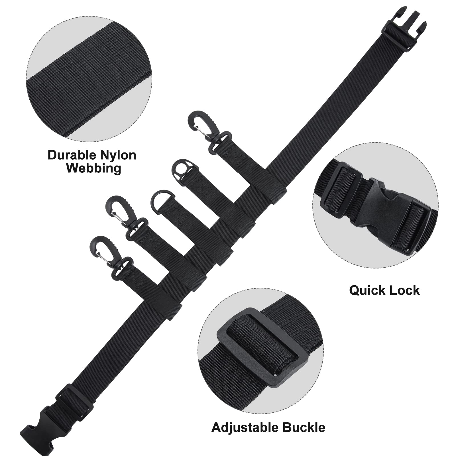 Goture Adjustable Fishing Wader Belt Multi-functional Fishing Wading Belt for Surf Casting Kayak Fishing Waist Belt