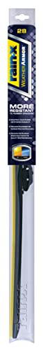 Rain-X 830228 WeatherArmor Beam Wiper Blades, 28 Inch Windshield Wipers (Pack of 1), Automotive Replacement Windshield Wiper Blades With Industrial Grade Synthetic Rubber Squeegee