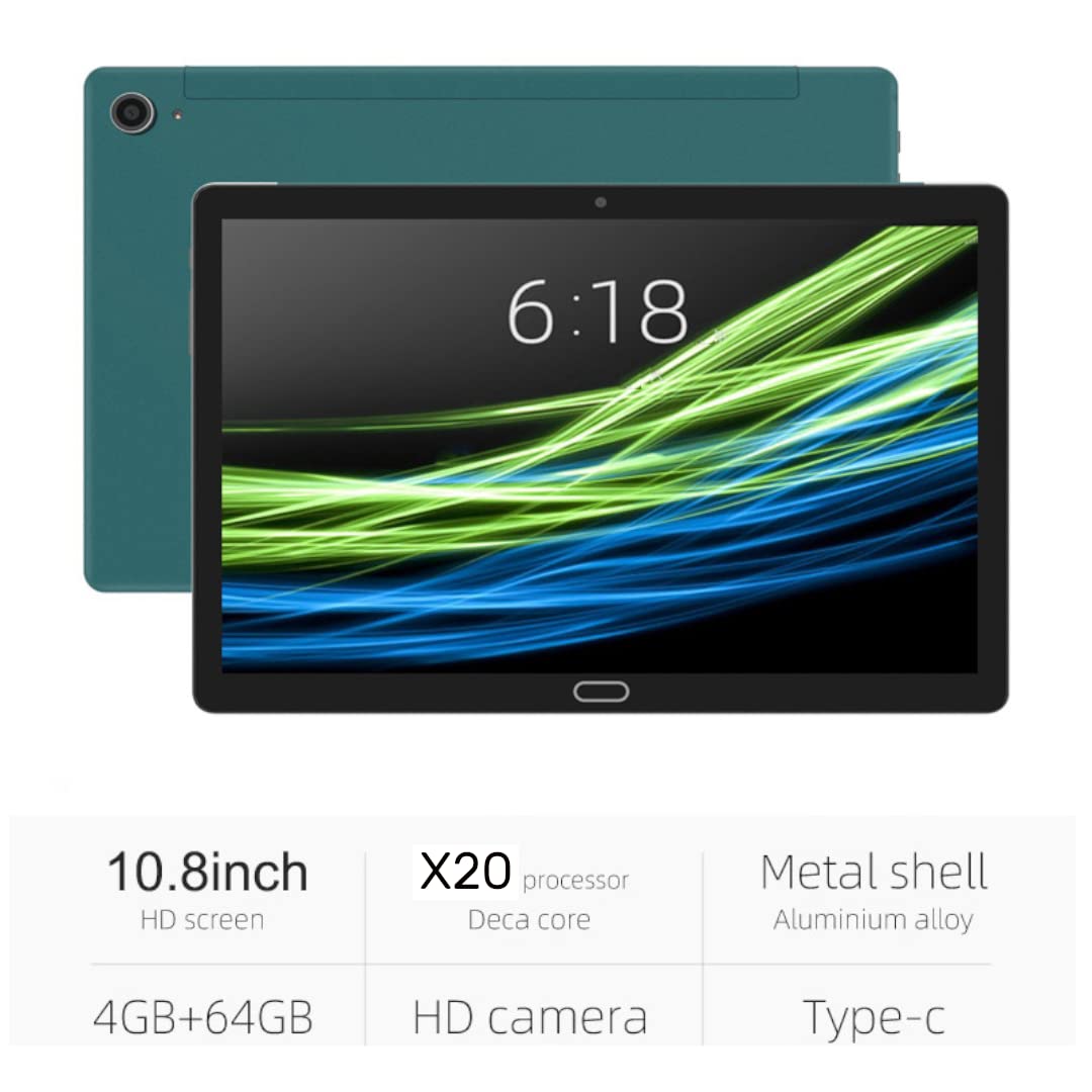 Onfite Android 10.8" 2K IPS 2560x1600, 10-Core, 4GB RAM/64GB ROM, Gaming Tablet w/Docking Keyboard, Run Windows 11 Pro (Subscription Included) Via palmCPU® Cloud Computer